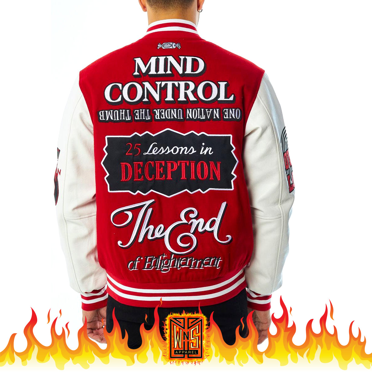 Sugarhill Mind Control Letterman Jacket – WNS Apparel Sugarhill Mind Control Letterman Jacket – WNS Apparel
