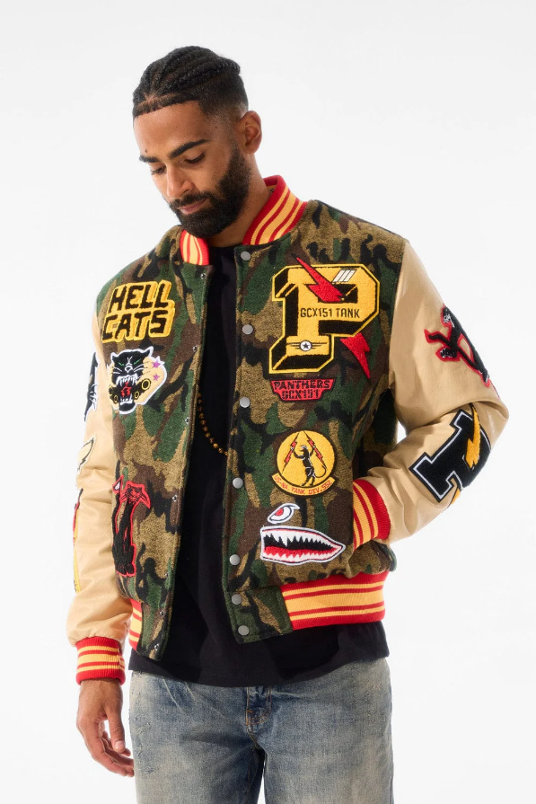 Jordan Craig HellCat Camo Varsity Jacket – WNS Apparel