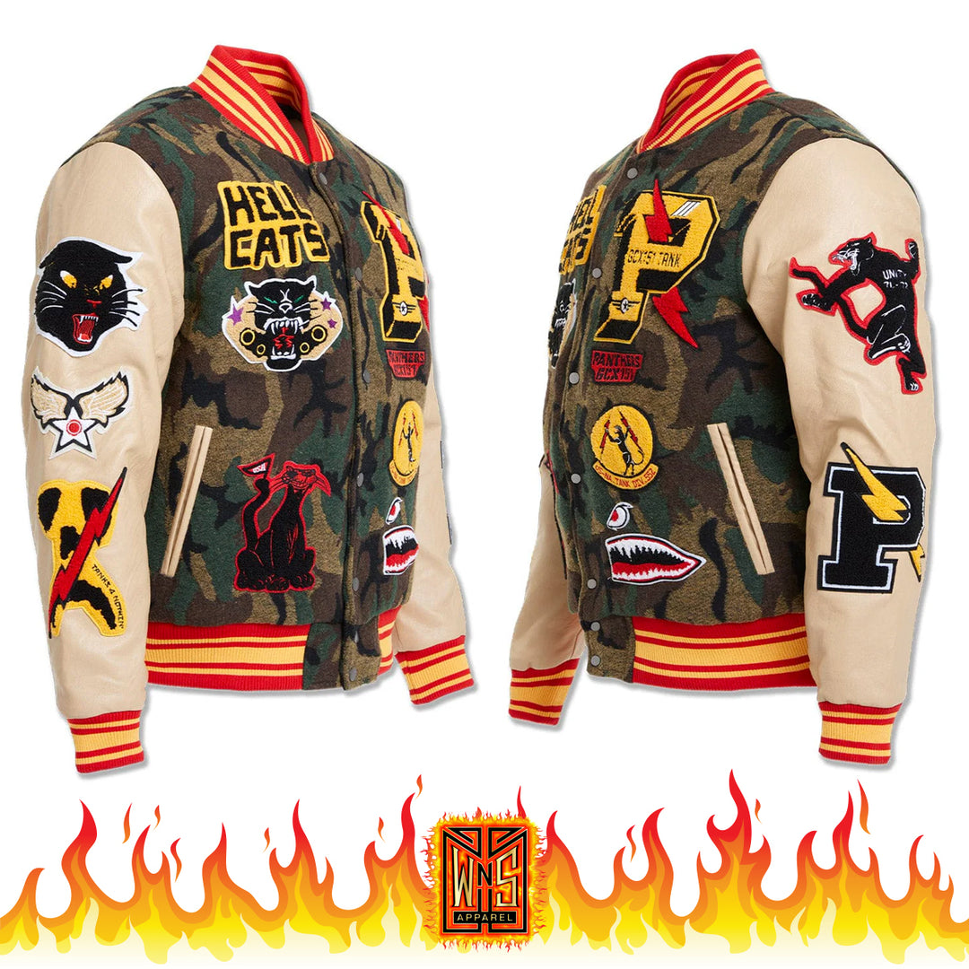 Jordan Craig HellCat Camo Varsity Jacket – WNS Apparel