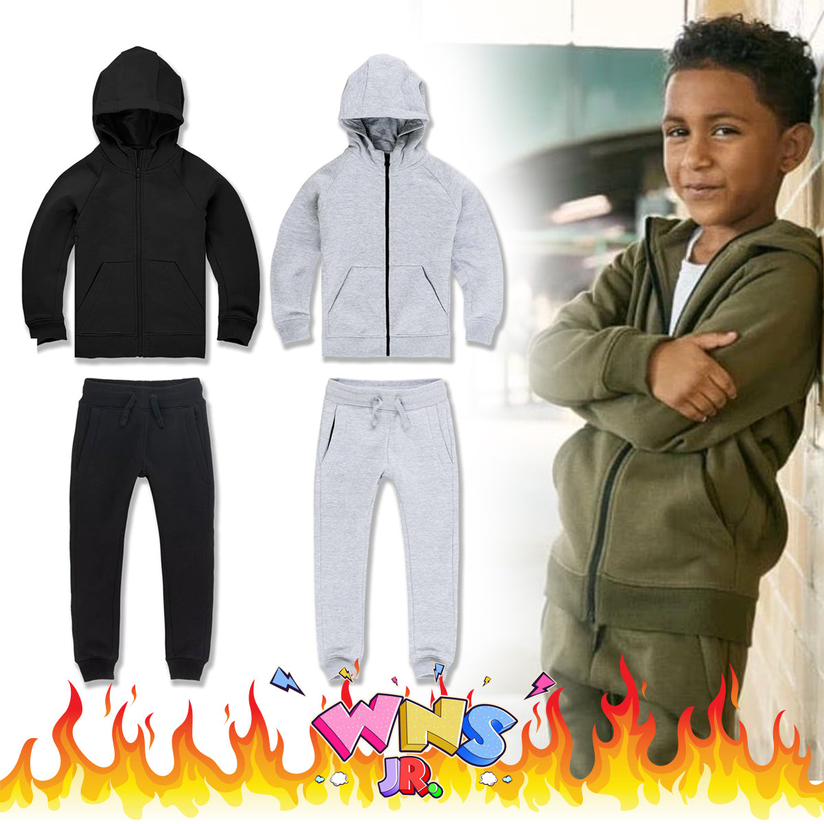 Jordan Craig Kids Uptown Zip Up Sweatsuit – WNS Apparel