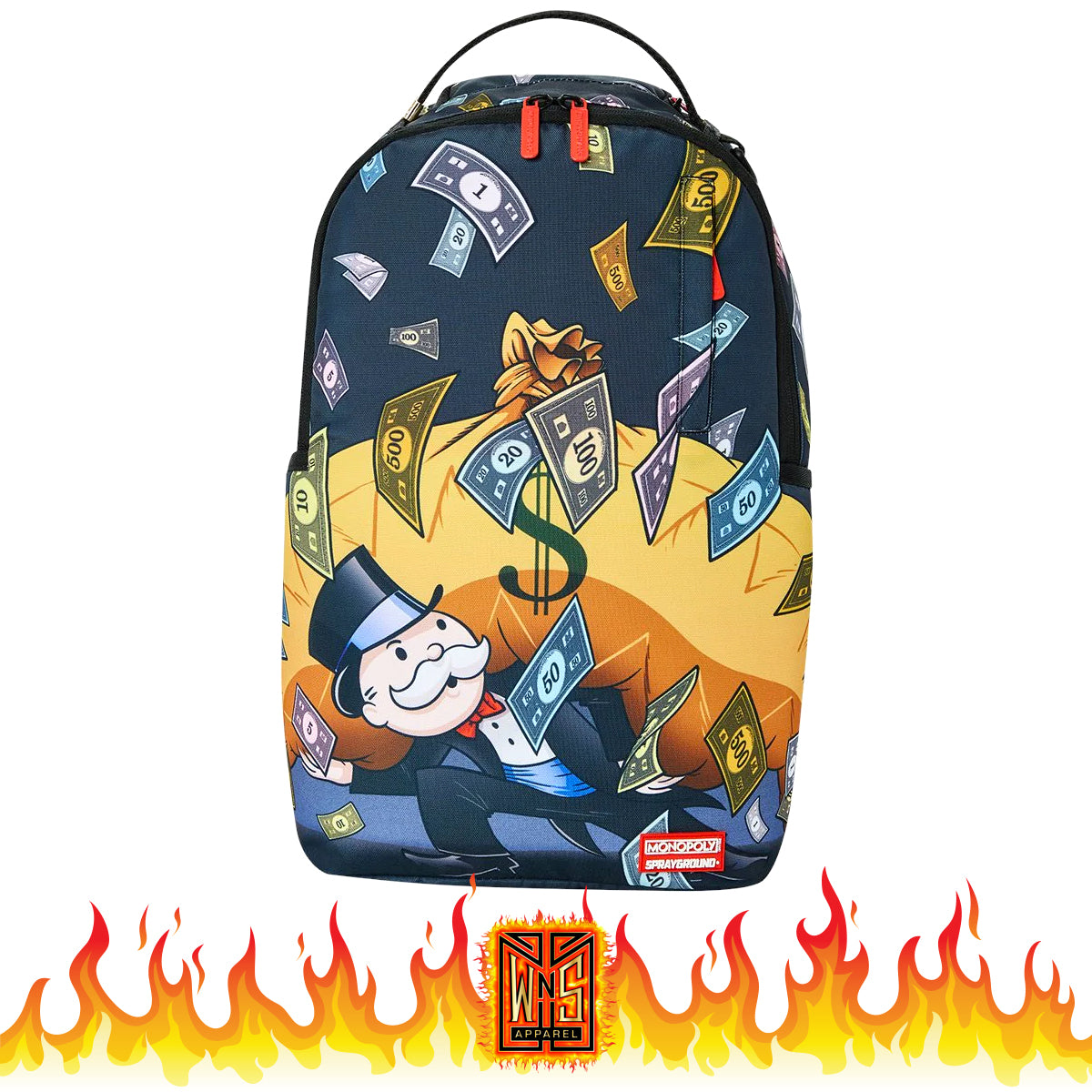 Sprayground Monopoly Money Bag Backpack – WNS Apparel
