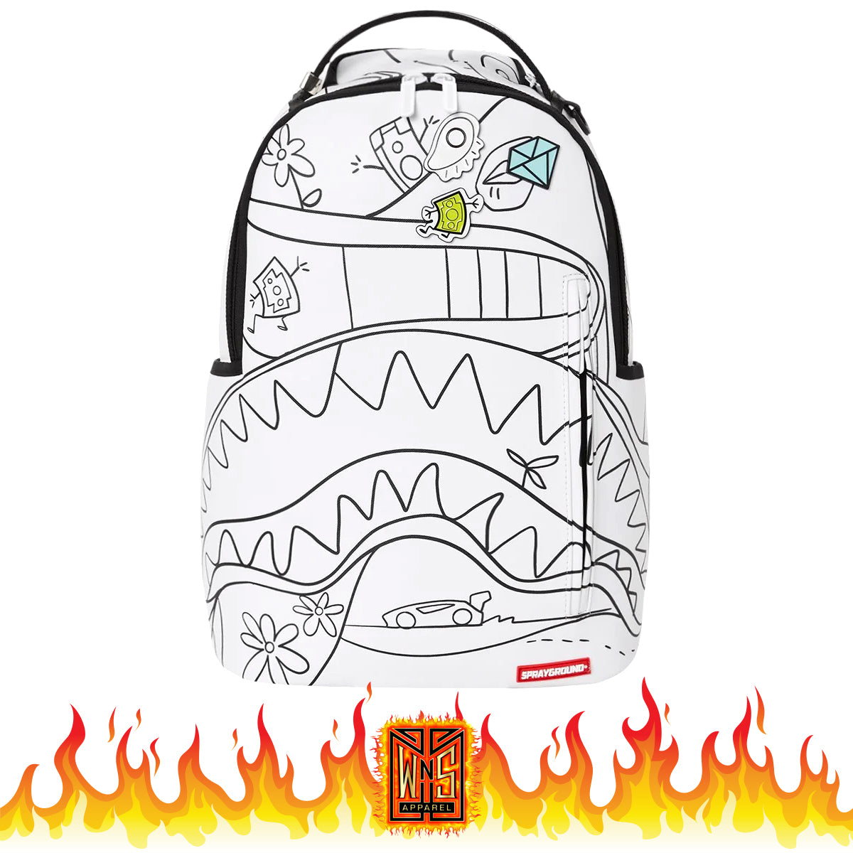 Sprayground Shark Doodle Backpack – WNS Apparel