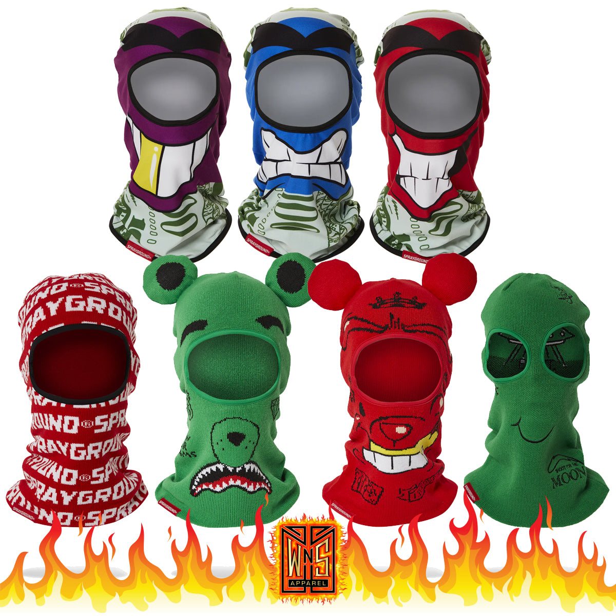 Sprayground Ski Masks **LIMITED EDITION – WNS Apparel