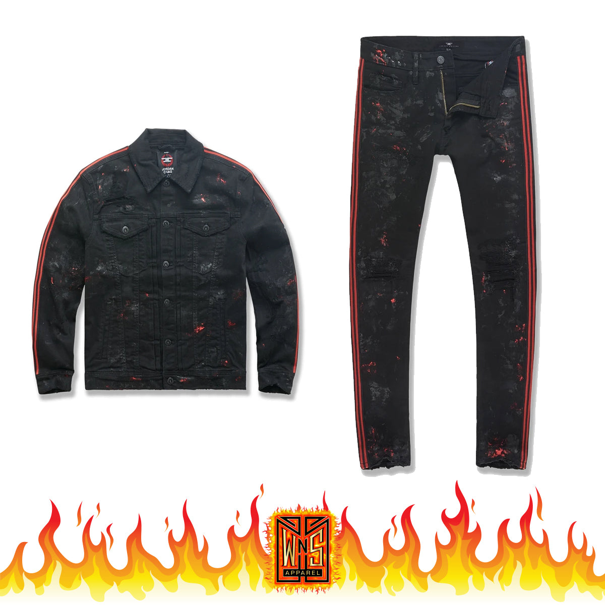 Jordan Craig Dillinger Striped Denim (Bred) – WNS Apparel