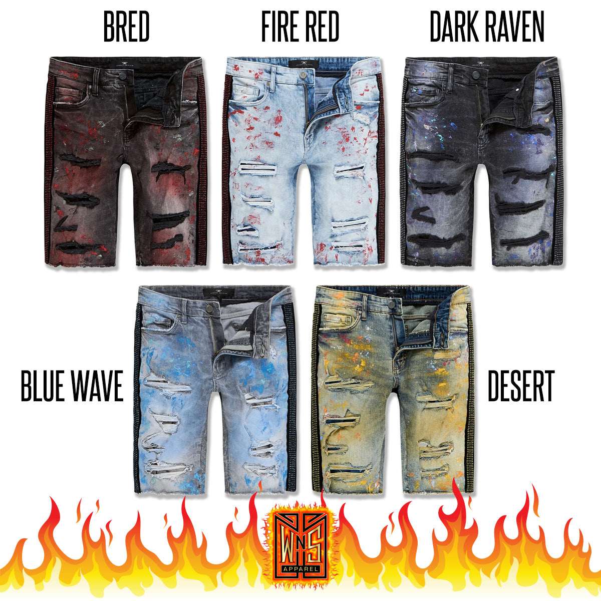 Jordan Craig Vegas Rhinestone Shorts – WNS Apparel